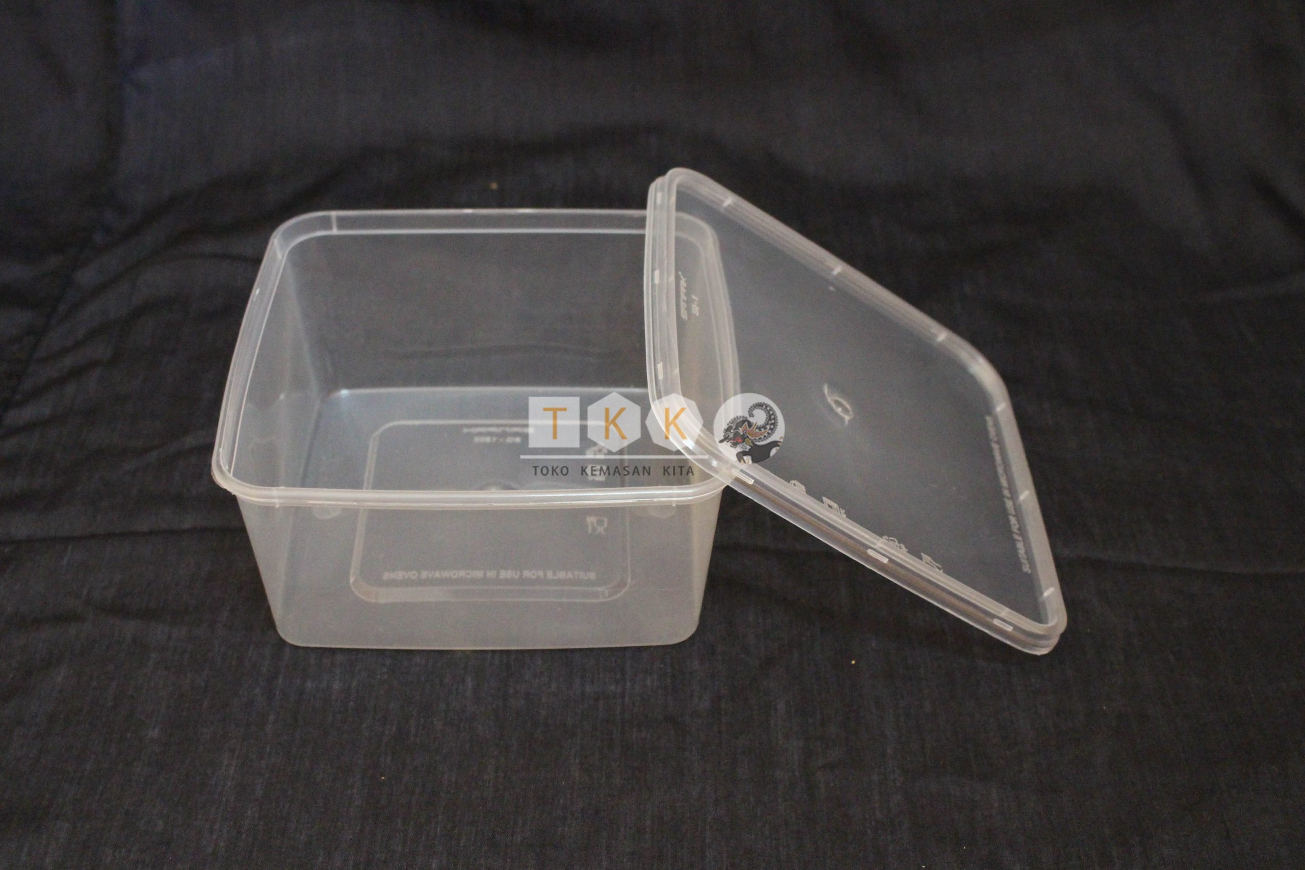 Kotak Pls PP Square 1000ml - Toko Kemasan Kita