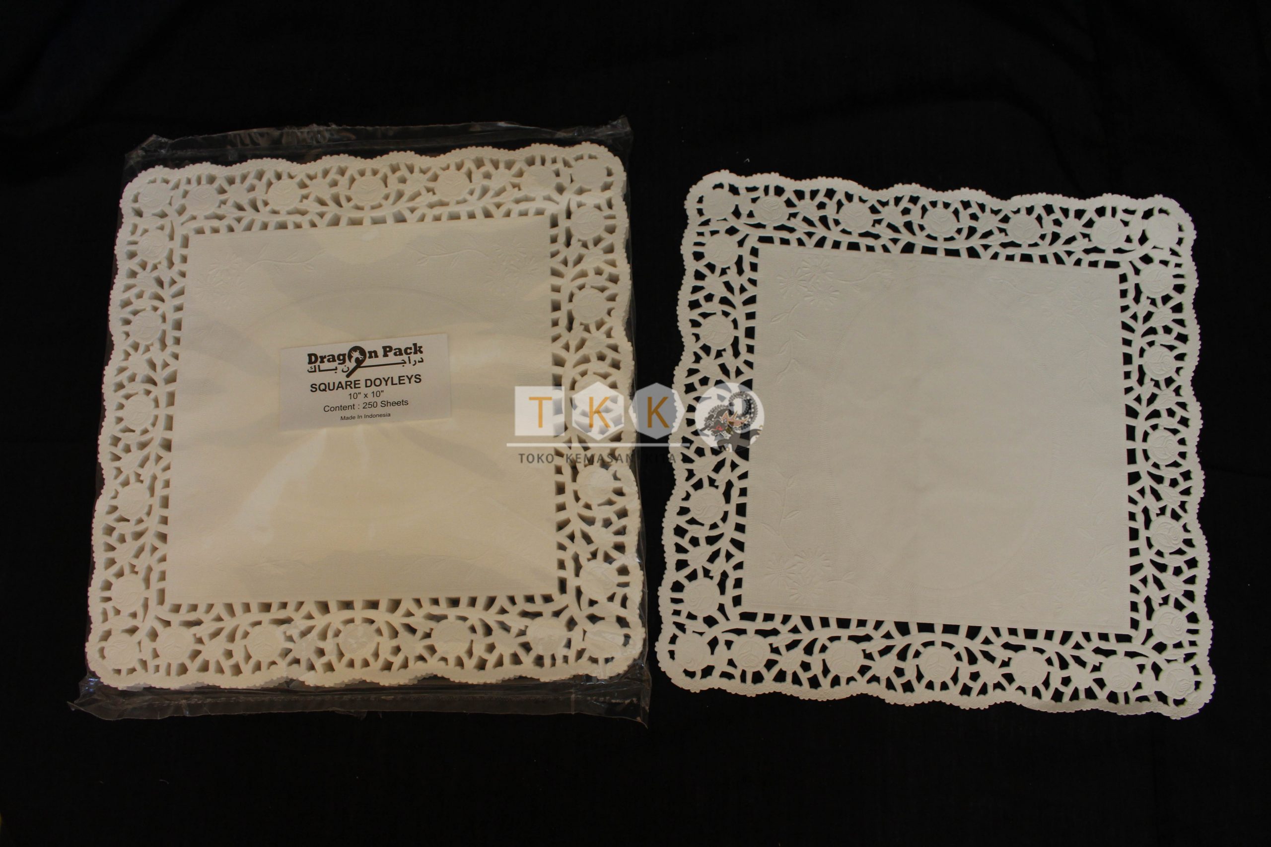 Square Doilies 10"x10" - Toko Kemasan Kita