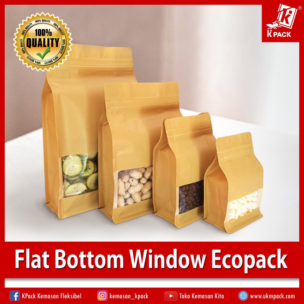 Flatbottom Window Ecopack Reborn - Toko Kemasan Kita