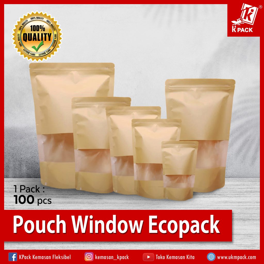 Pouch Window Ecopack Reborn - Toko Kemasan Kita